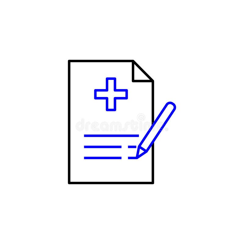 Medical Writing Icon. Element of Medical Icon for Mobile Concept and ...