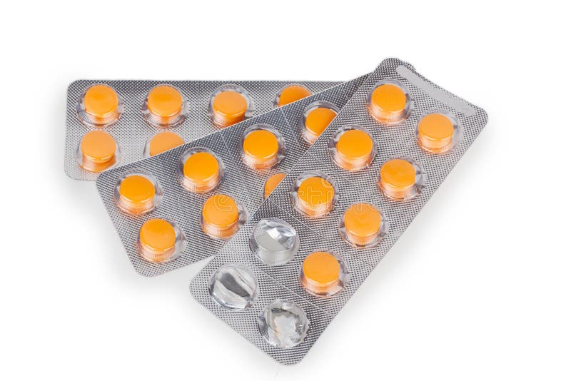 White Caplet With Reflection On Dark Background. Stock Image - Image of ...