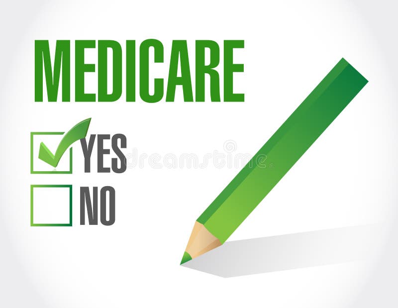 Medicare Approval Sign Illustration Stock Illustration - Illustration ...
