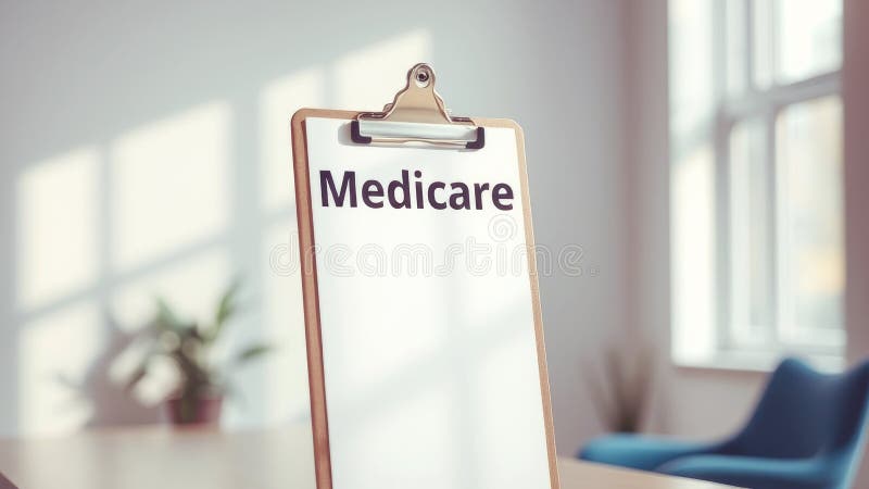 Medicare Information Displayed on a Clipboard in a Bright and Modern ...