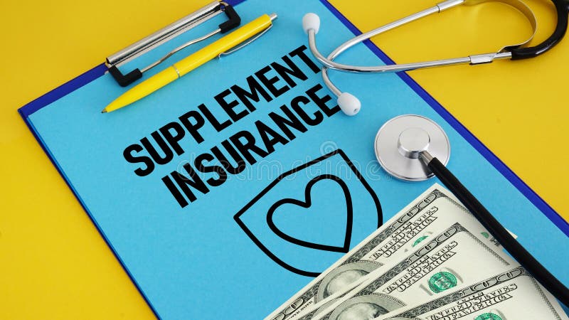 Medicare Supplement Insurance is Shown Using the Text Stock Photo ...