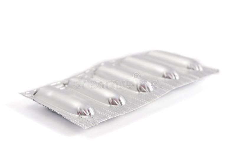 Vaginal Suppository Tablet in Plastic Strip Pack Stock Image - Image of ...