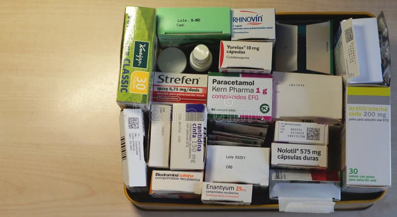 Medication Box. Box of Pills of Different Types Editorial Photo - Image ...