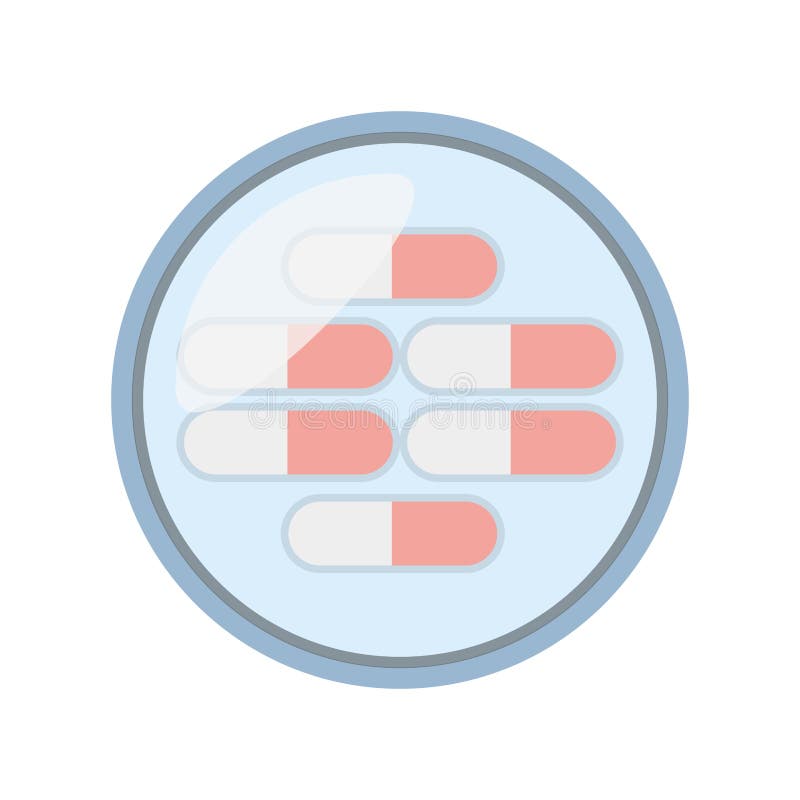 Medication Capsule Pills Icon Stock Illustration - Illustration of ...