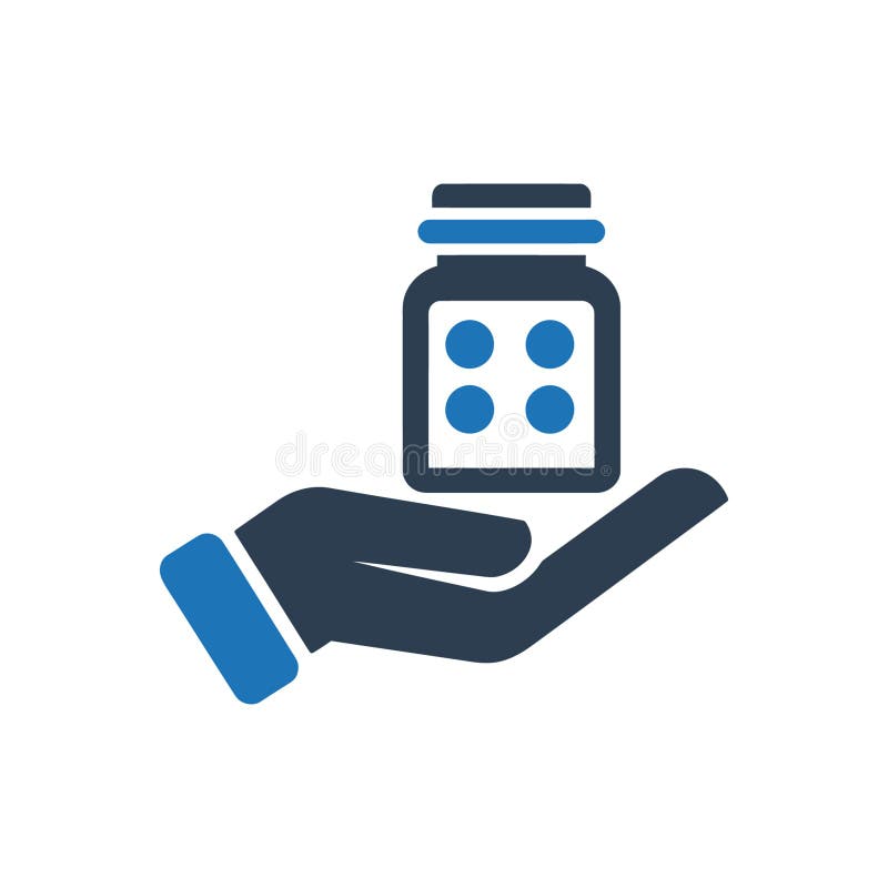 Medication Delivery Service Icon Stock Vector - Illustration of ...