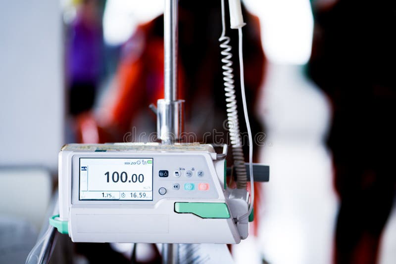 Medication infusion pump stock image. Image of machine - 185520885