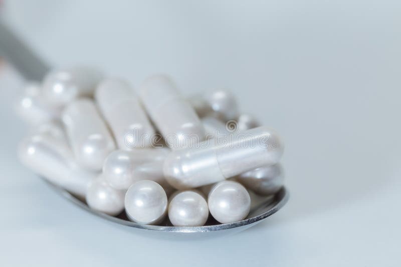 Medication in pill form stock image. Image of antibiotic - 112298449