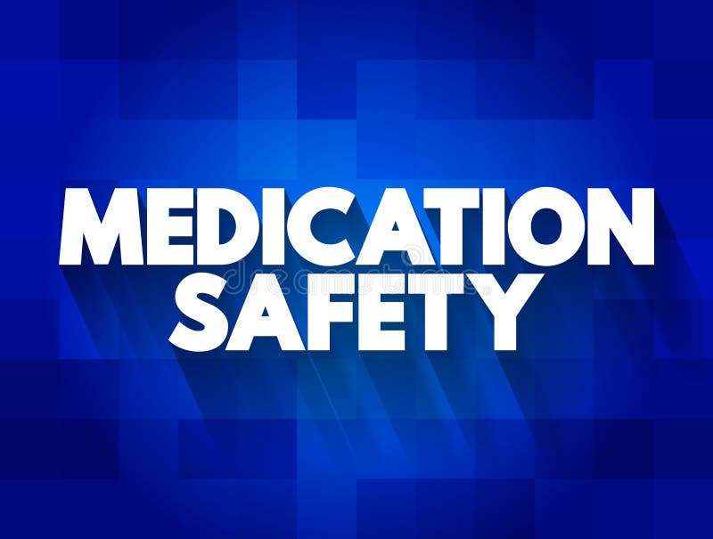 Medication Safety Text Quote, Health Concept Background Stock ...