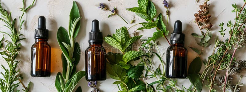 Medicinal Herbs and Tinctures. Nature. Stock Image - Image of mixture ...