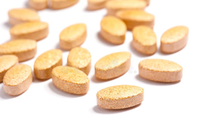 Medicinal Pills Piled Up a Bunch Stock Image - Image of closeup ...