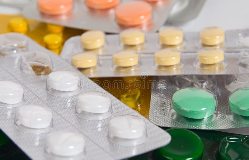 Medicinal tablets stock photo. Image of white, multi - 51574394