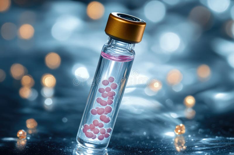 Medicinal Vaccine or Substance in Laboratory Stock Image - Image of ...