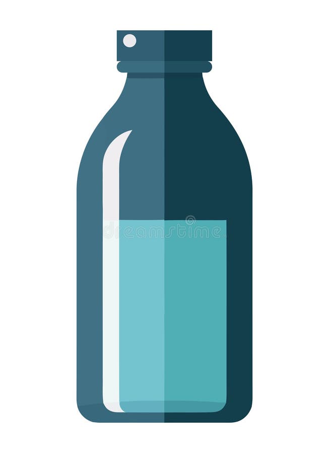 Medicine Bottle with Liquid Icon Stock Vector - Illustration of alcohol ...