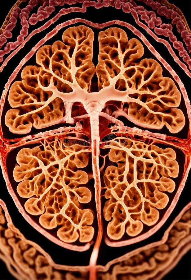 Medicine Brain Nerves Diagram. Selective Focus Stock Photo - Image of ...