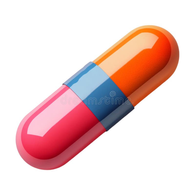 Medicine Capsule on Transparent Background - Ai Generated Stock ...