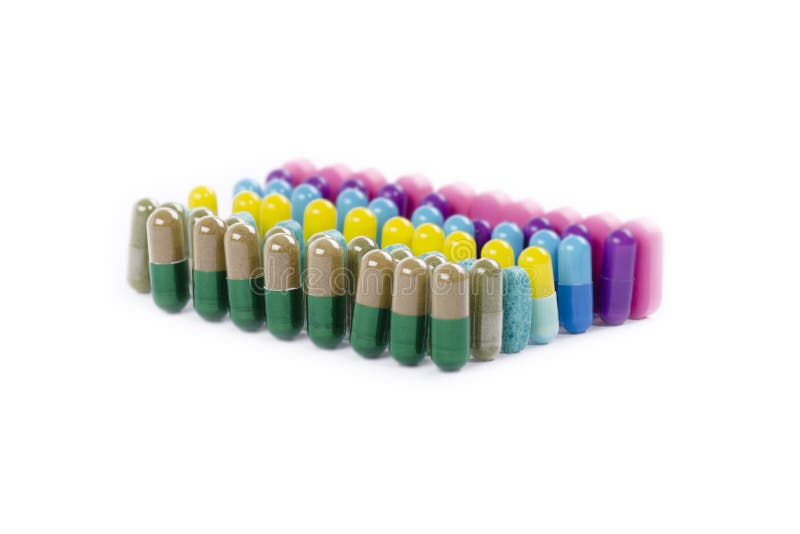 Medicine columns stock image. Image of tablets, side - 37040725