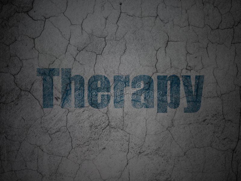 Medicine Concept: Therapy on Grunge Wall Background Stock Illustration ...