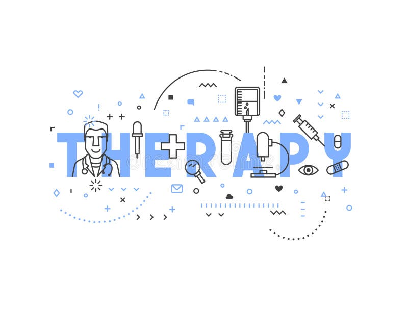 Medicine Concept Design Therapy. Stock Vector - Illustration of ...