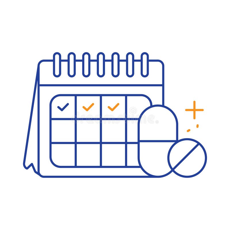 Medicine in date icon stock vector. Illustration of time - 269614975