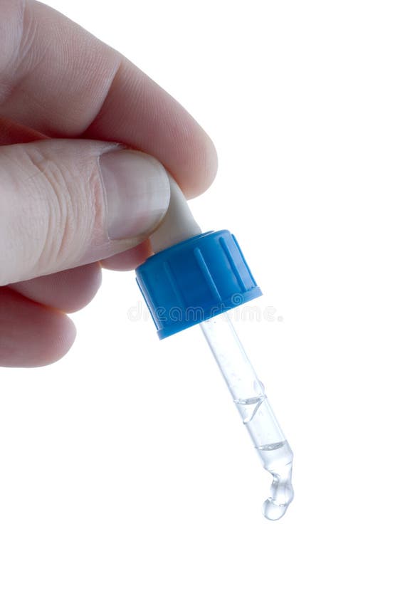 Medicine Dropper in Hand with Clipping Path Stock Image - Image of ...