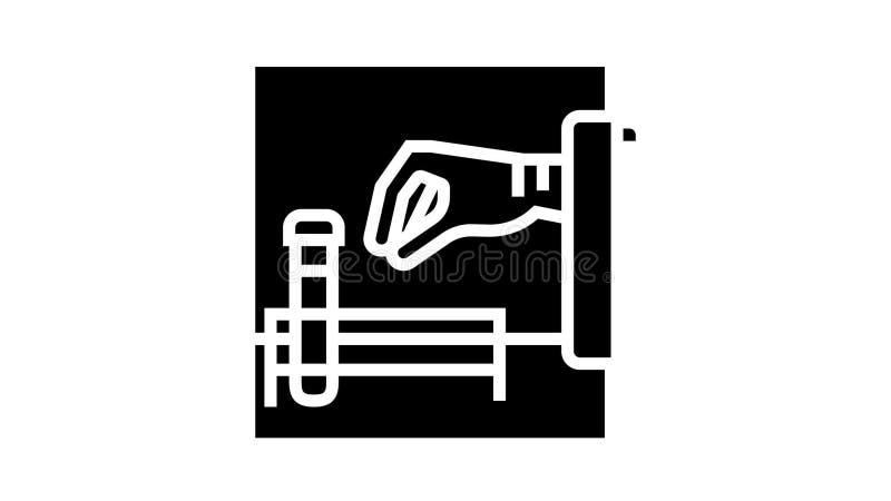 Medicine Experiment Testing Glyph Icon Animation Stock Video - Video of ...