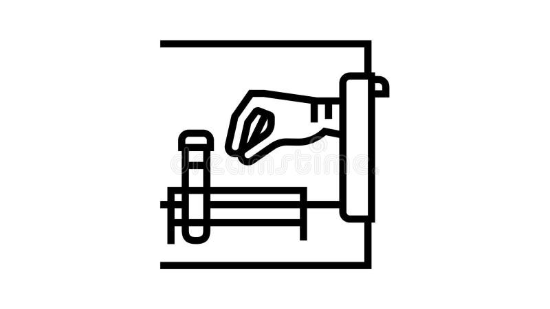 Medicine Experiment Testing Glyph Icon Animation Stock Video - Video of ...