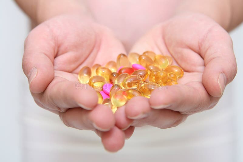 Medicine in hands stock photo. Image of medicated, duty - 6580516