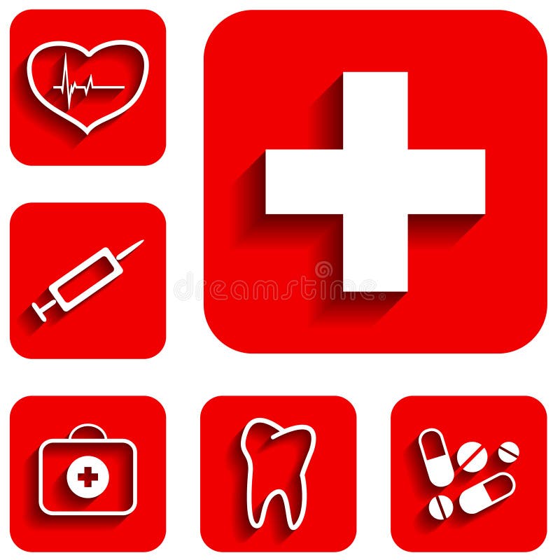 Medicine icons set stock vector. Illustration of microscope - 34694893