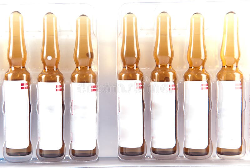 Medicine injection ampule stock image. Image of blue - 36857113