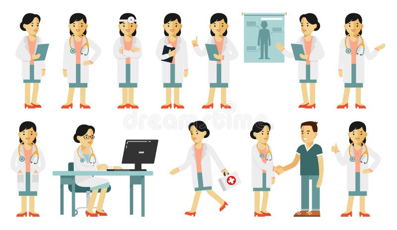Medical Poses Stock Illustrations – 1,758 Medical Poses Stock ...