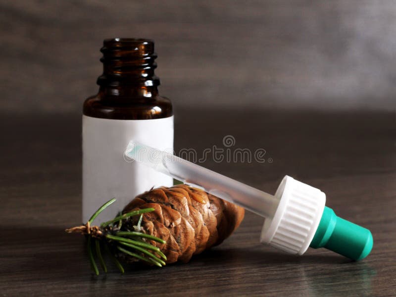Medicine and Pine Cones, Plant Extract. the Scent of the Forest Stock ...