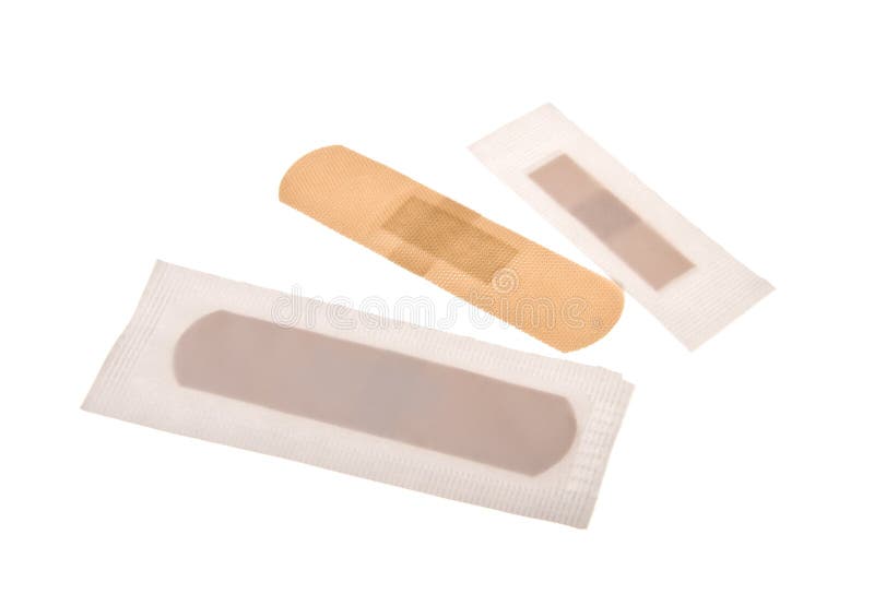 Medicine Plaster Patch on Old Woman Injury Wound Eye Stock Image ...