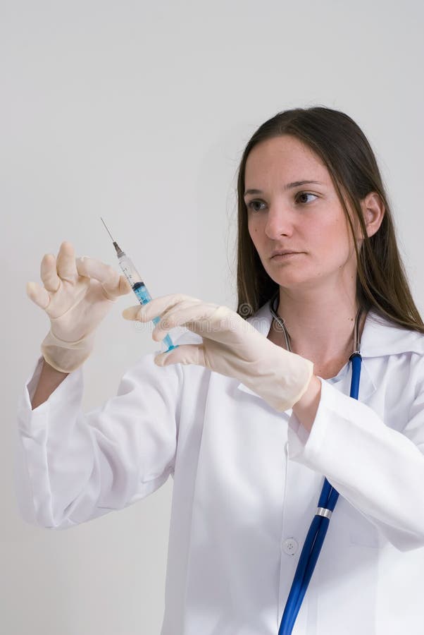 Medicine in a Syringe stock image. Image of injection - 5095247