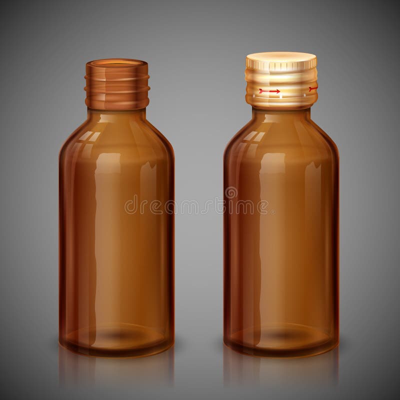 Medicine Syrup Bottle stock vector. Illustration of dose - 32221397