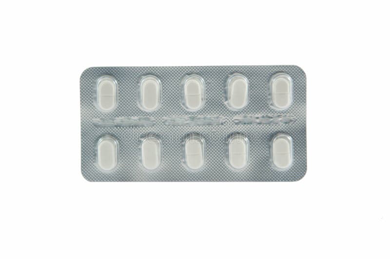 Medicine Tablet in Transparent Blister Pack Stock Image - Image of ...