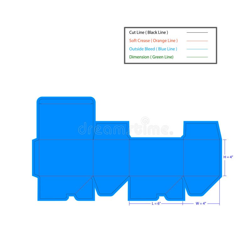 Medicine Tablets Box Dieline Template, Vector Design Stock Vector ...