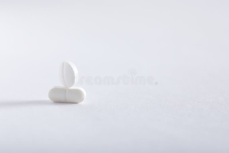 Medicine Tablets on White Background , Pharmacy Theme Stock Image ...