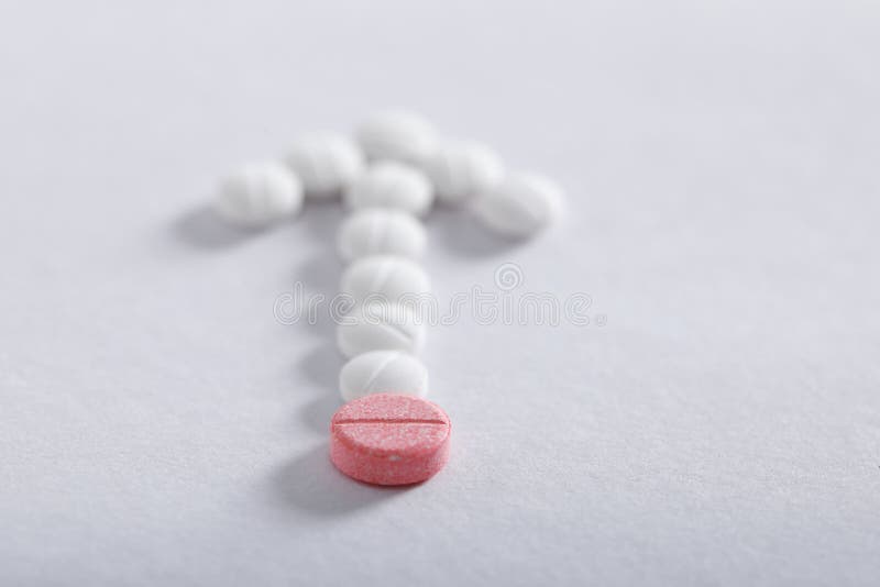 Medicine Tablets on White Background , Pharmacy Theme Stock Photo ...