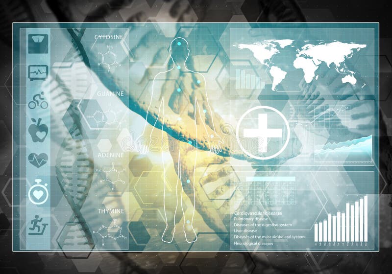 Medicine user interface stock illustration. Illustration of health ...