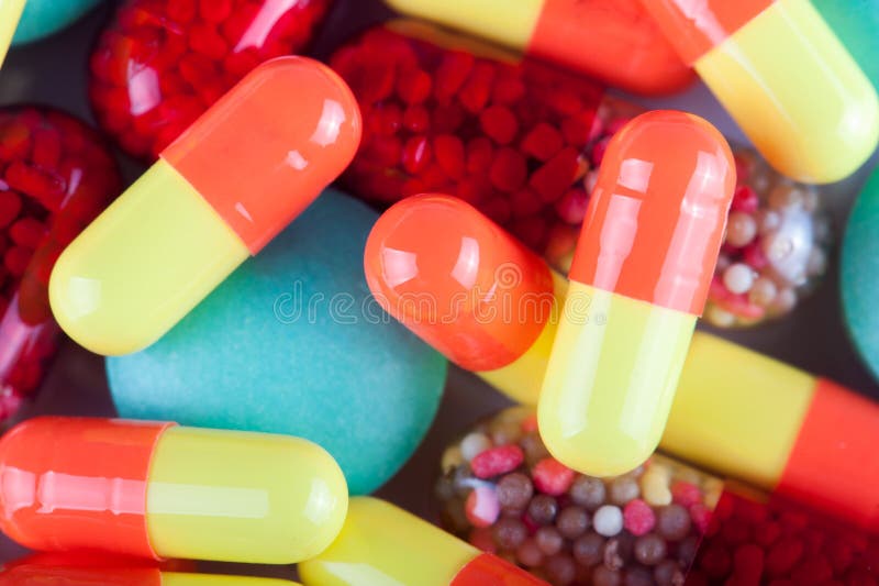 Capsules and tablets stock image. Image of medical, colorful - 27593611
