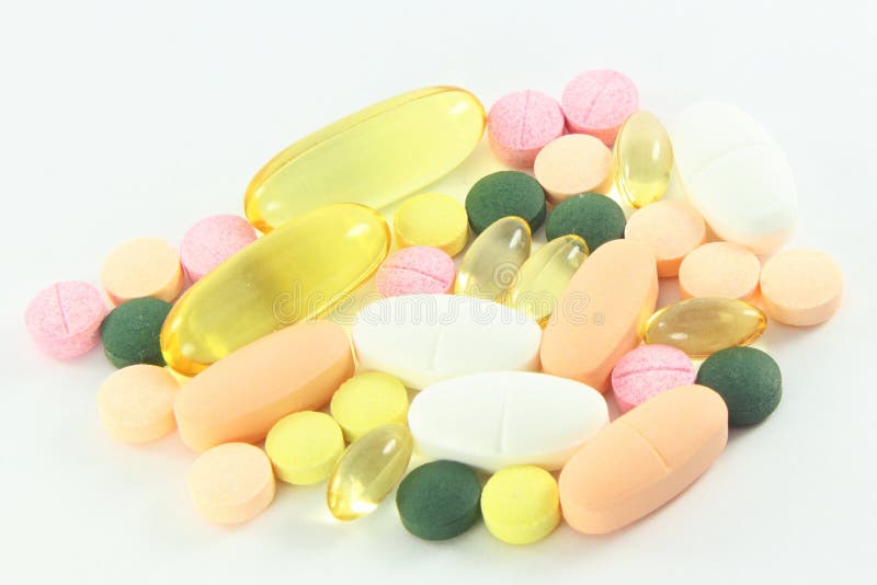 Medicine in Various Color and Various Shape Stock Photo - Image of pain ...