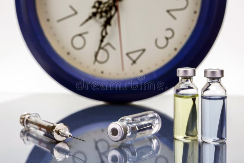Medicine vials and syringe stock image. Image of diabetes - 67563337