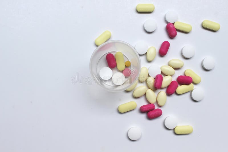 Medicine on a White Background Stock Image - Image of medicine ...