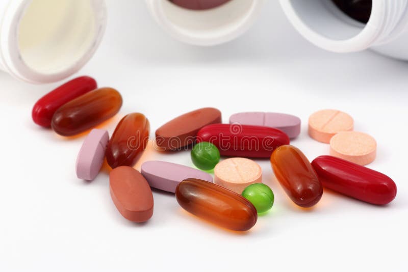 Medicine on the White Background Stock Photo - Image of antibiotic ...