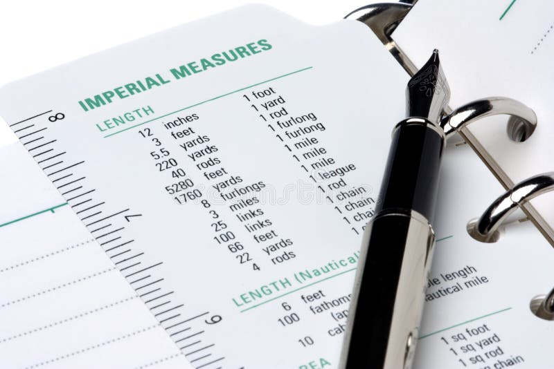 Medidas imperiales foto de archivo. Imagen de medida - 10293732