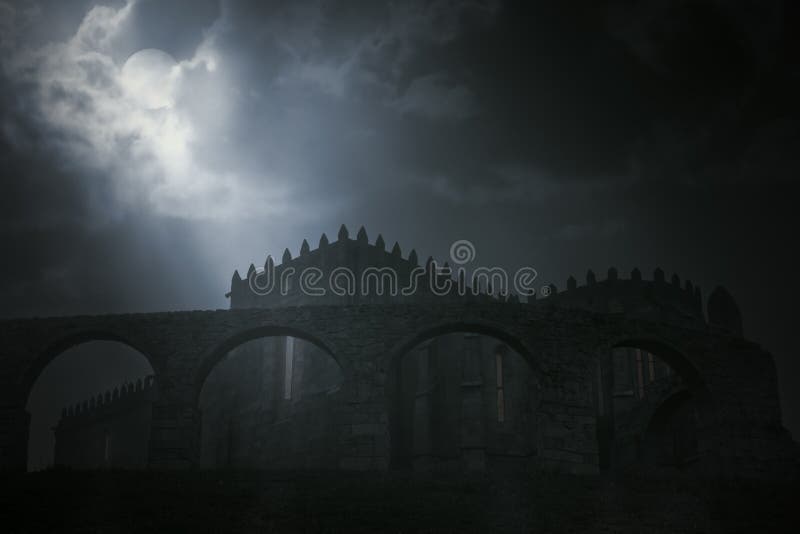 Medieval full moon stock image. Image of medieval, fantasy - 93977365