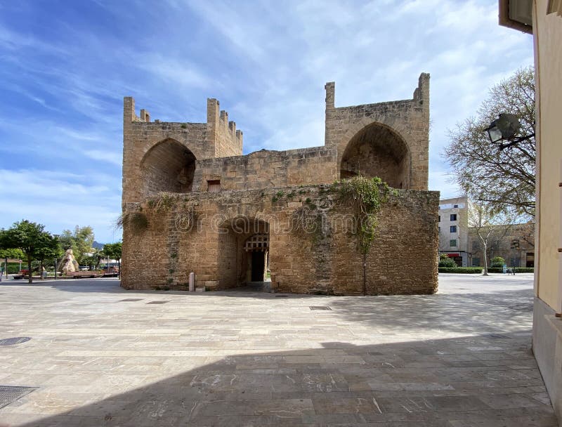 Medieval Alcudia Town, Majorca, Spain Editorial Image - Image of ...