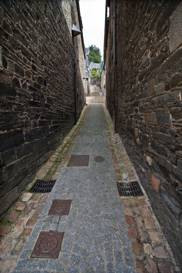 Medieval alley way stock photo. Image of outdoor, architecture - 15876004