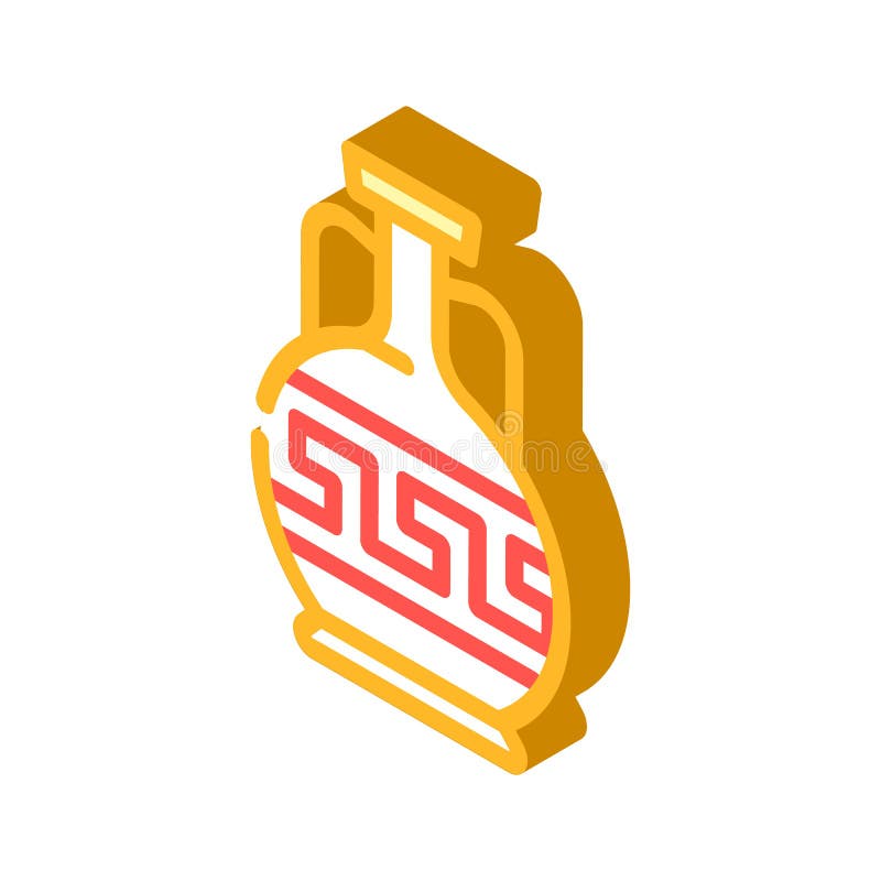 Medieval Amphora Isometric Icon Vector Illustration Stock Illustration ...