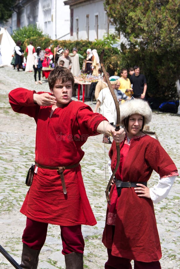 Medieval archer editorial stock photo. Image of fighting - 25455608
